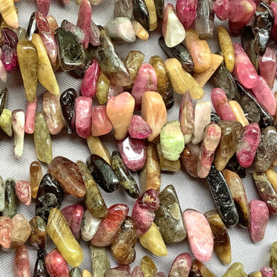 Tourmaline Top Drilled Chip Dagger Semi Precious Stone Q65 Beads per ...