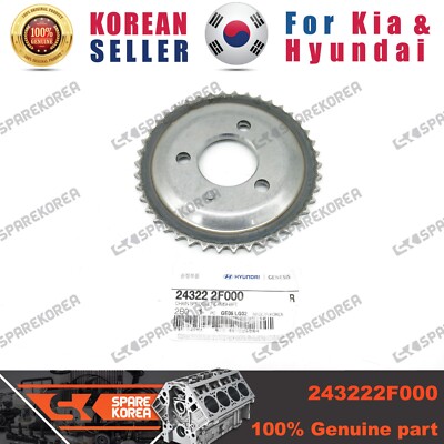 Genuine/OEM 243222F000 CHAIN SPROCKET-CAMSHAFT for Kia Sorento R | eBay