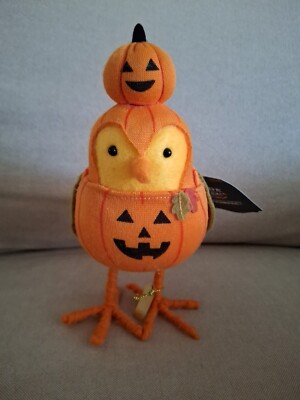 2021 Pumper Pumpkin Fabric Halloween Bird Hyde & Eek Boutique Figurine ...