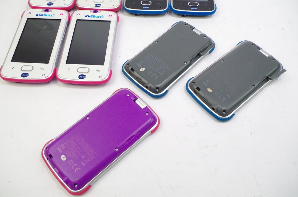 Lot of 9 Vtech KidiBuzz 1695 Black Handheld Smart Device Toy As Is For ...