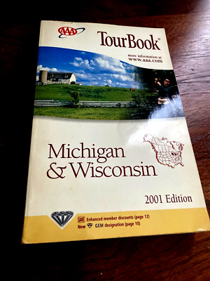 TourBook TOUR BOOK MICHIGAN WISCONSIN TRAVEL GUN GUIDE 2001 PAPERBACK ...