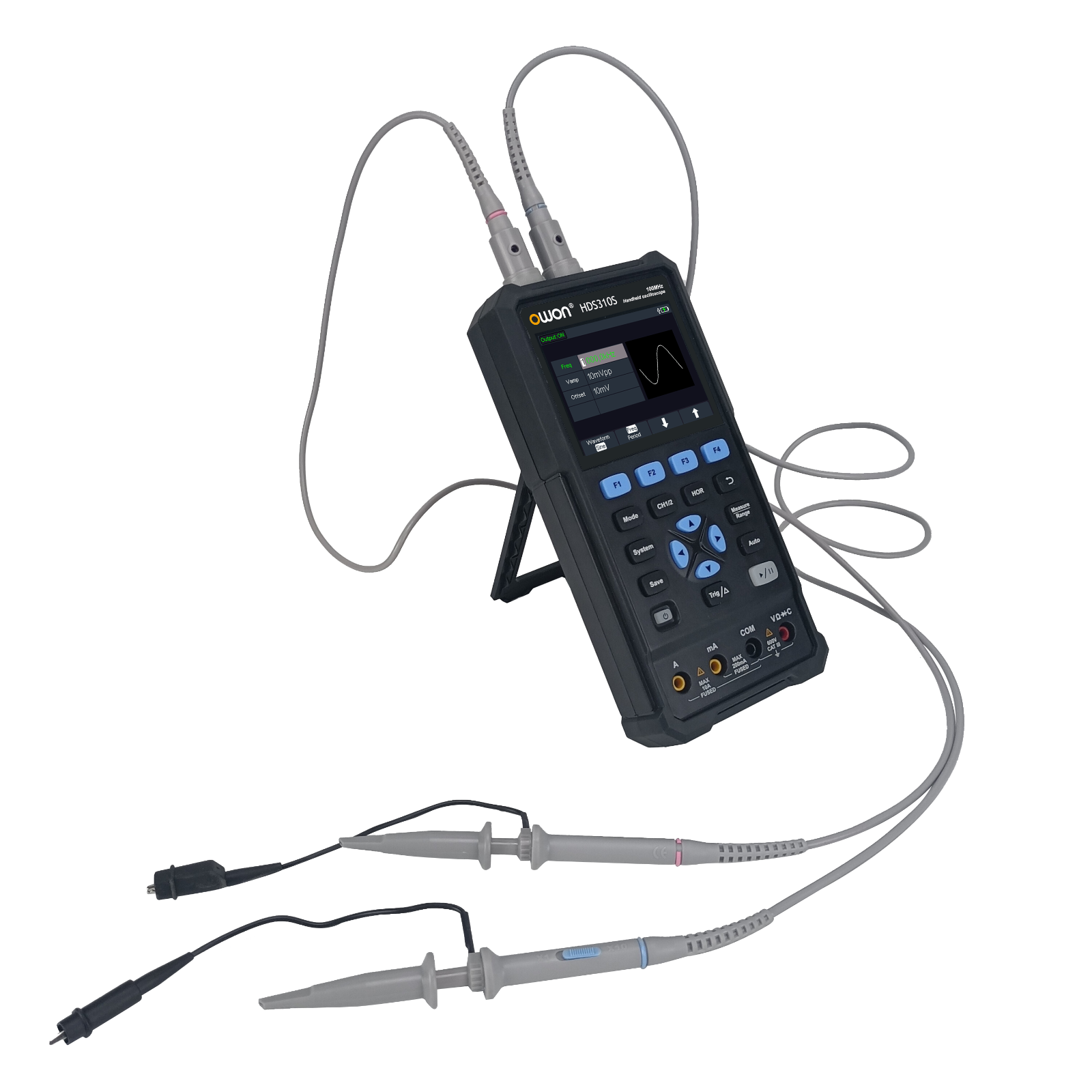 OWON Osciloscopio HDS300S 3.5" LCD 2+ 1CH Multiuso Digital Portátil ...