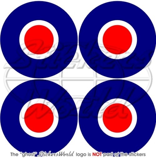 RAF Luftwaffe ROYAL AIR FORCE Type C Roundel 50mm Vinyl Sticker ...