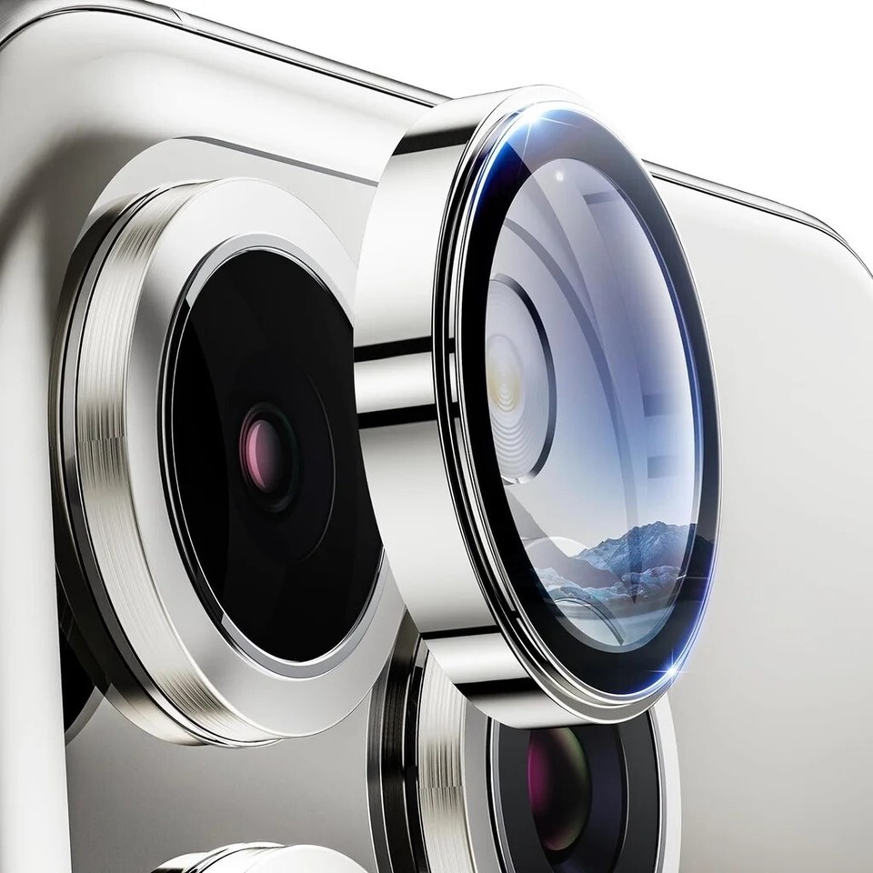 For Apple iPhone 14 15 16 17 Pro Max Ring Tempered Glass Camera Lens ...