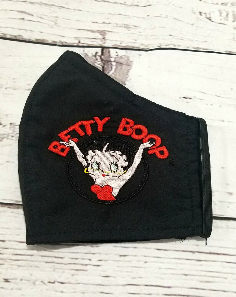 Handmade washable Betty Boop face mask with filter pocket | eBay