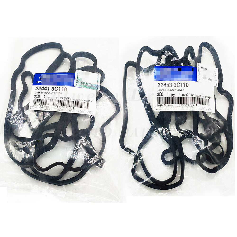 Left+Right Engine Valve Cover Gasket For Kia Sedona Hyundai Santa Fe ...