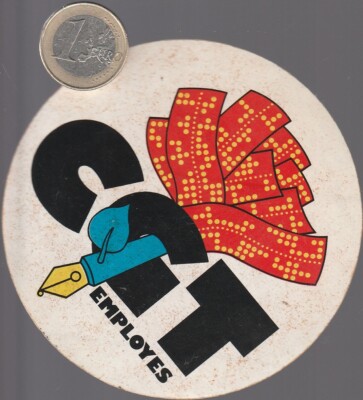 Autocollant. Syndicat. CGT Employés. Vintage | eBay