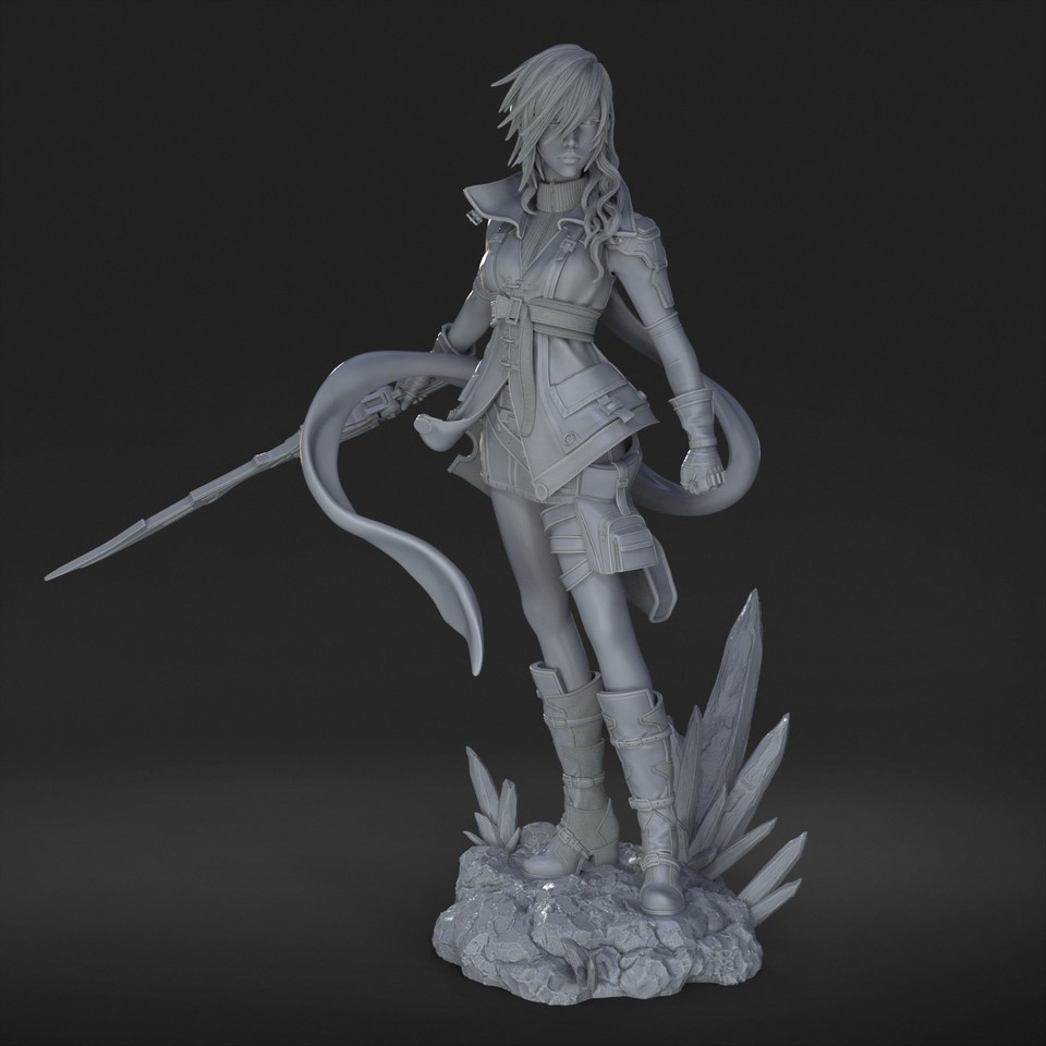 Lightning Final Fantasy 3D Print, Unpainted Etro's Knight Model Kit | eBay