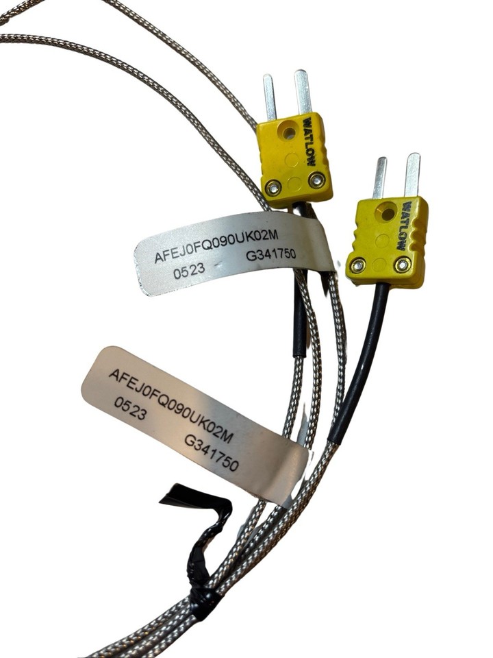 2x Watlow Type K Thermocouples AFEJ0FQ0900UK02M SS Sheath Probe NEW | eBay