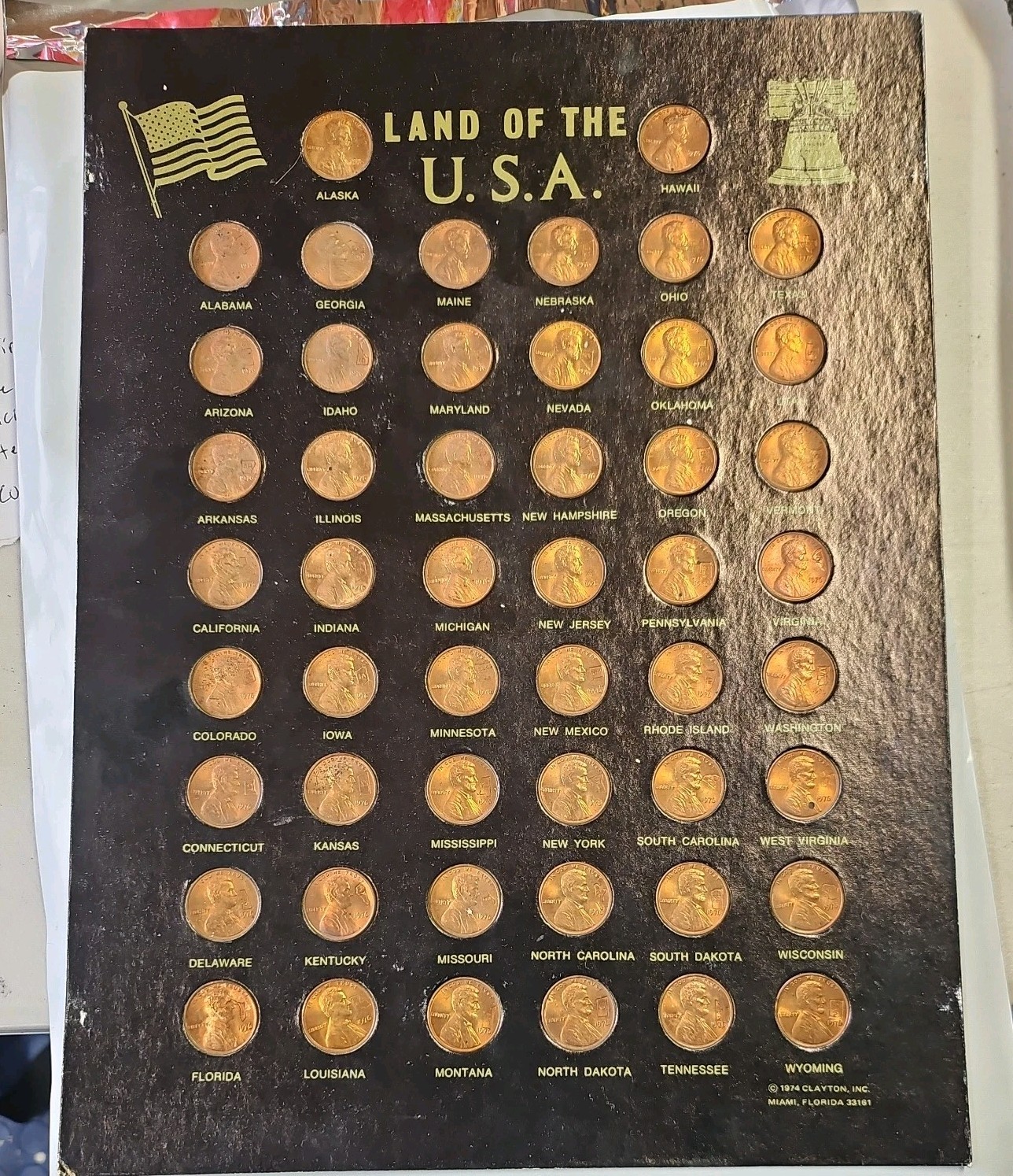 1976 Land Of The USA 50 States Lincoln Pennies Complete Set | eBay