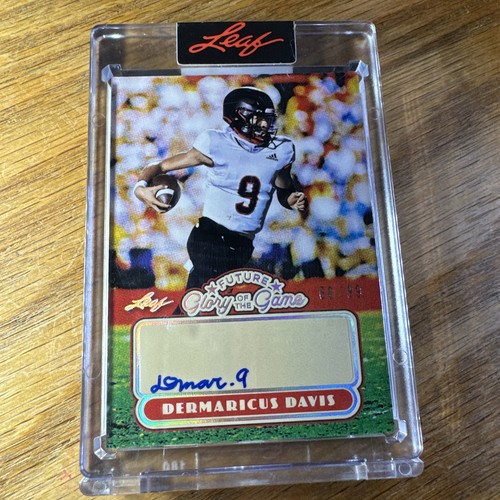 2025 Leaf Glory Of The Game -DERMARICUS DAVIS- Encased Future SP Auto ...