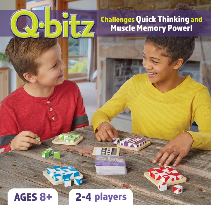 NEW Mindware Q-Bitz Pattern Matching Fun Board Game for Family Game Night | eBay