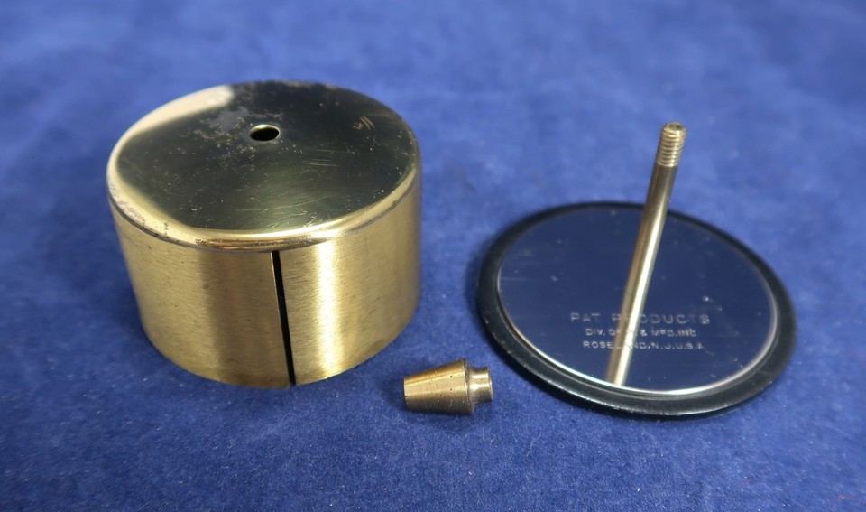 Brass Stamp Roll Dispenser Holder Felt Pat Products Desktop Roseland NJ ...