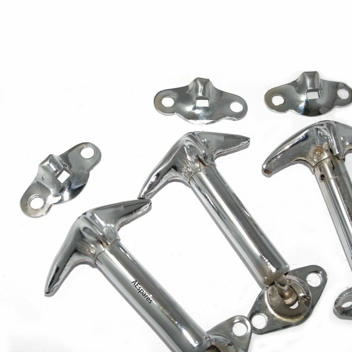 Bonnet Hood Clip Latch Kit Set of 4 Chrome For Jeep Wrangler Willys ...
