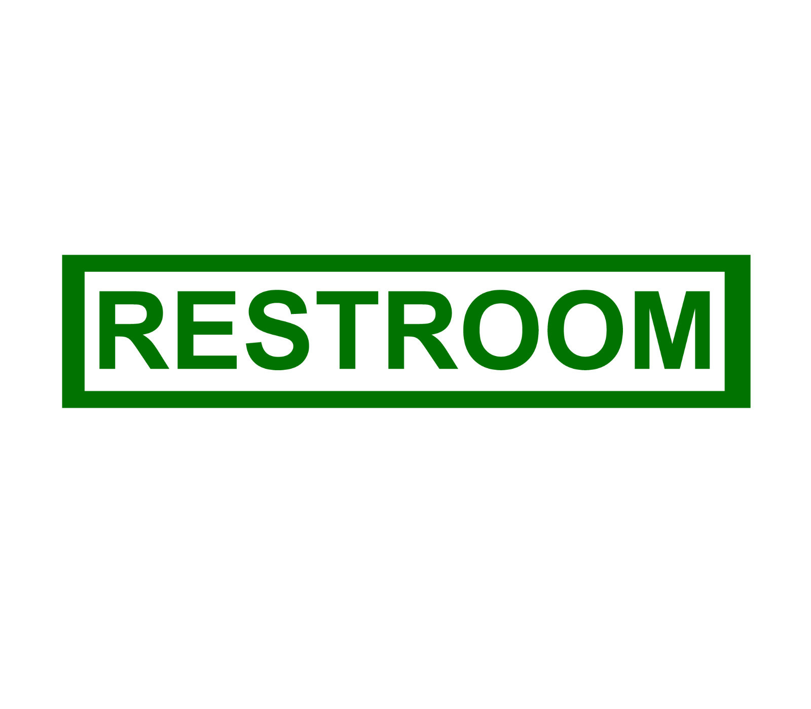 RESTROOM Sign Vinyl Decal Sticker - Door Window Wall - Inside or ...