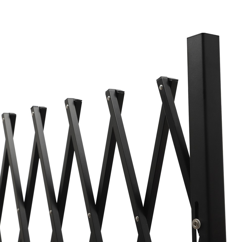 Double Folding Security Gate Folding Door Gate 5-3/4'H x 10'W Scissor ...