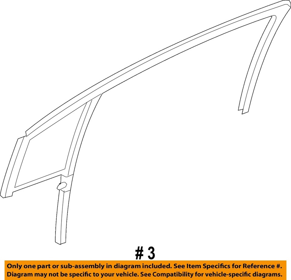 GM OEM 11-12 Cruze Rear Door Glass Hardware-Run W'strip 95040057 | eBay