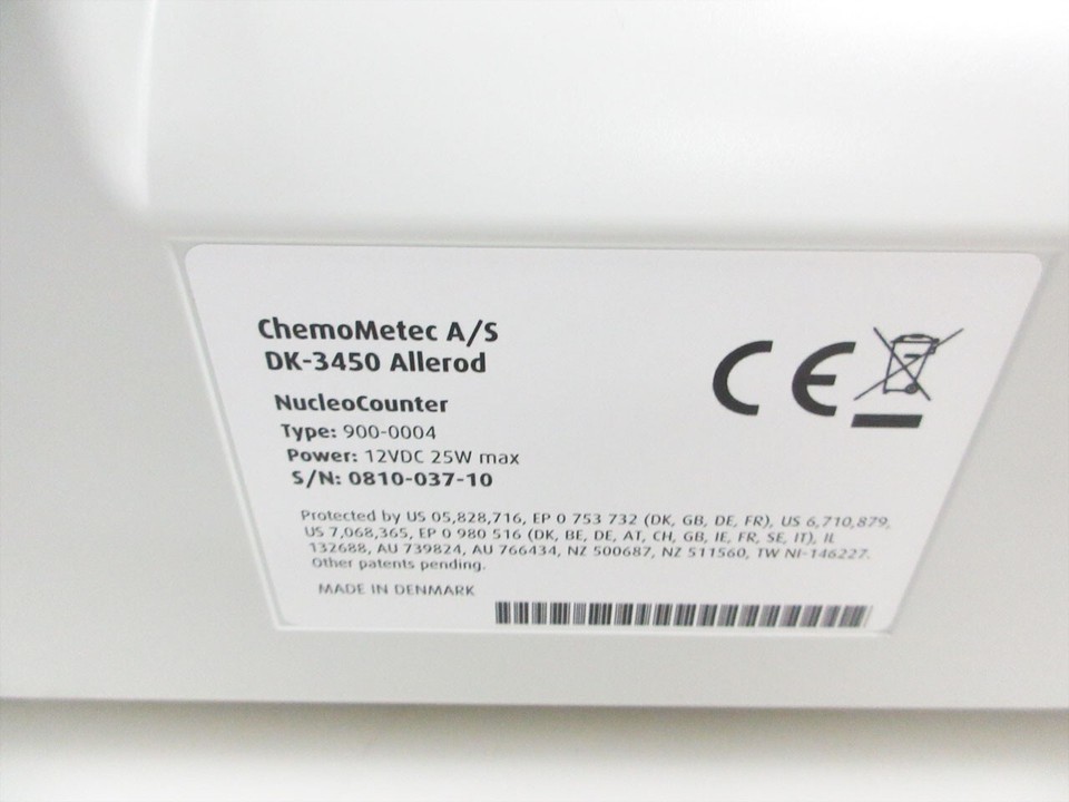 CHEMOMETEC NUCLEOCOUNTER 900-0004 NC100 MAMMALIAN CELL COUNTER NC-100 | eBay