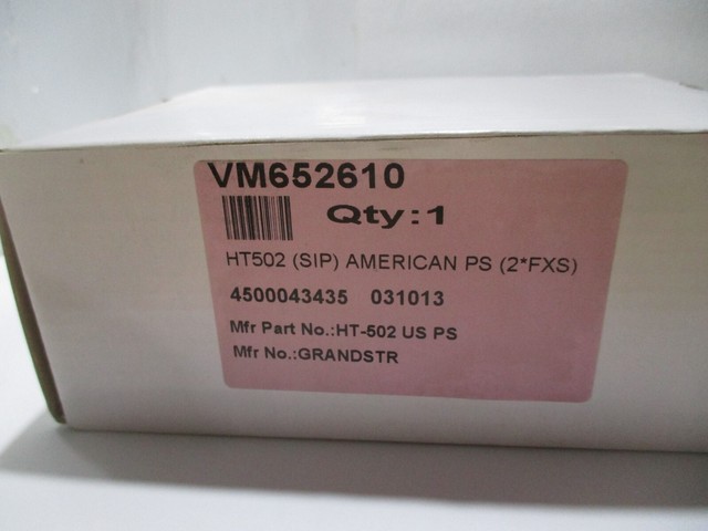 Grandstream HandyTone Ht502 VoIP ATA SIP Analog Terminal Adapter for ...