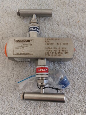 ROSEMOUNT 306 IN-LINE MANIFOLD #C30610-1128-0000 | eBay