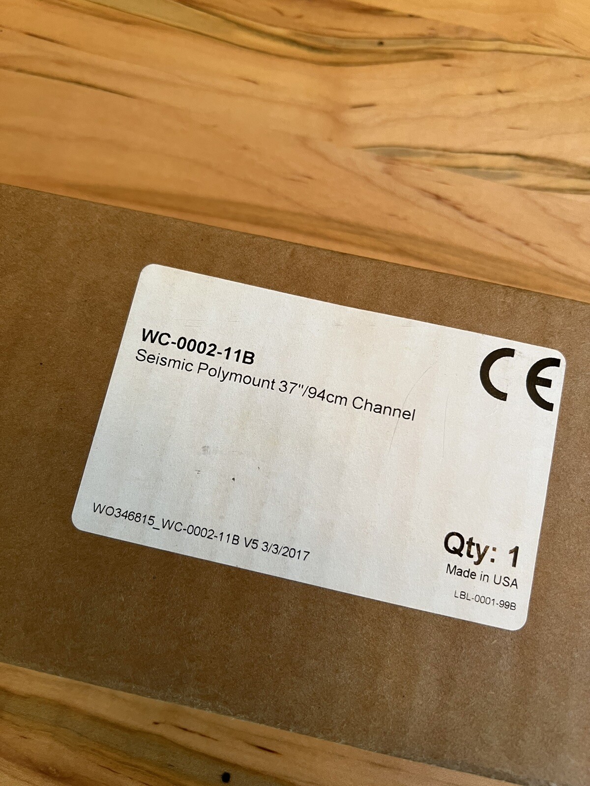 GCX 37" Seismic Mounting Wall Channel w/ Hardware WC-0002-11B for sale ...