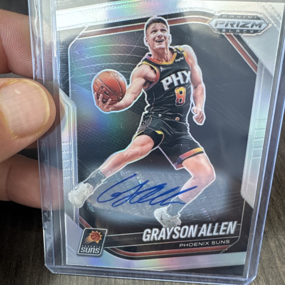 2024-25 Panini Prizm Black Grayson Allen Silver Prizm Autograph Phoenix ...