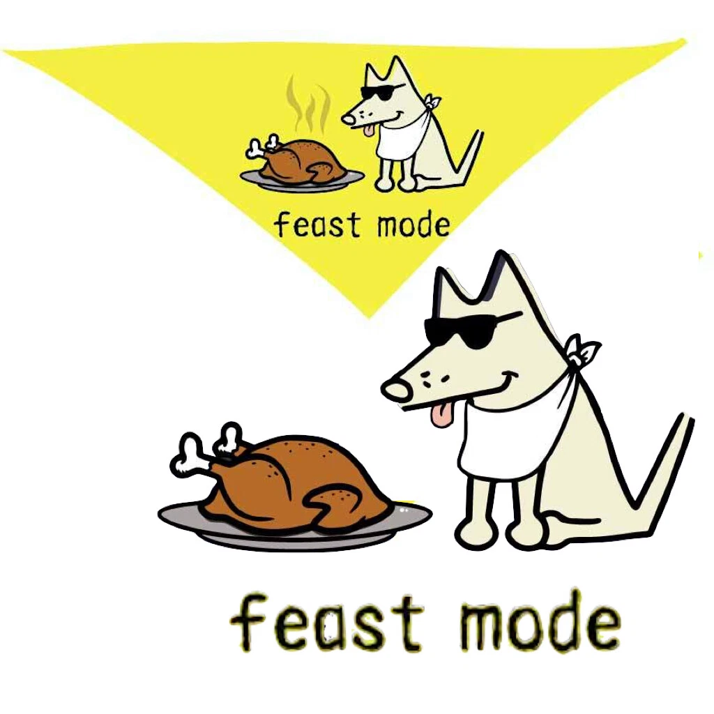 Cartoon Dog Dressed As Turkey