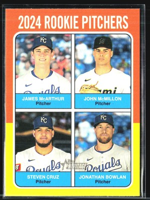 2023 Topps Heritage Rookie Stars Bryan Hoeing, Jake Fishman, Huascar ...