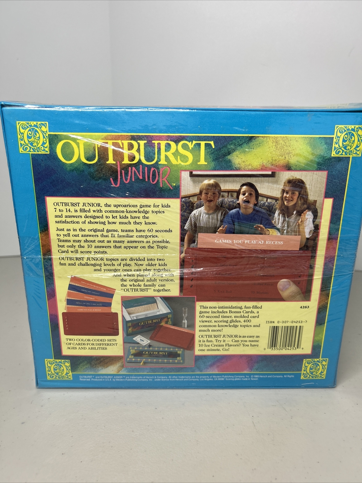Outburst Junior Board Game Parker Brothers 1989 Complete for sale ...