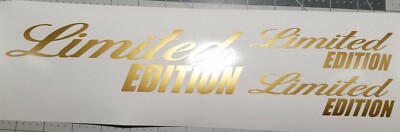 Limited Edition decal. sticker. 3 decal set. | eBay
