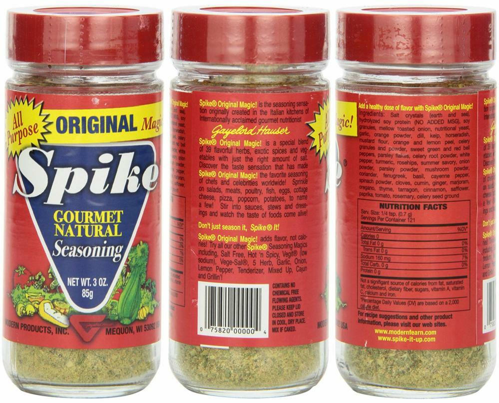Spike Gourmet Natural Seasoning, Original, 3 Ounce (Pack of 6) | eBay