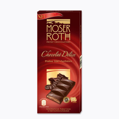 2 x Moser Roth Chocolat Delice Fillings of fine Praliné precious dark ...