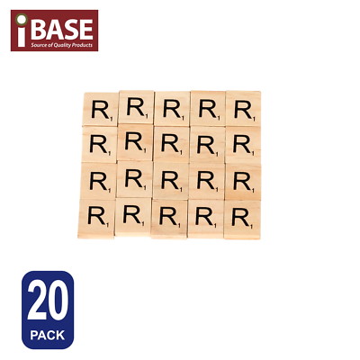 20x Wooden Alphabet Scrabble Tiles Letter R Scrapbooking Complete ...