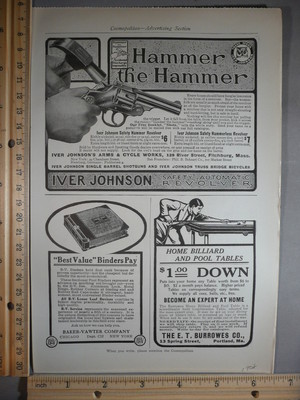 Rare Original VTG 1908 E.T. Burrowes Co. Billiards Keeley Cure ...