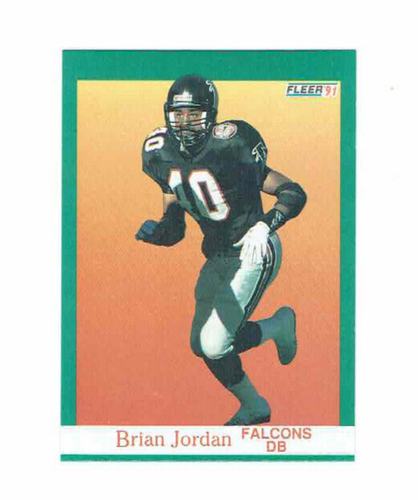 Brian Jordan Falcons DB #205 Fleer 1991 Football Card | eBay