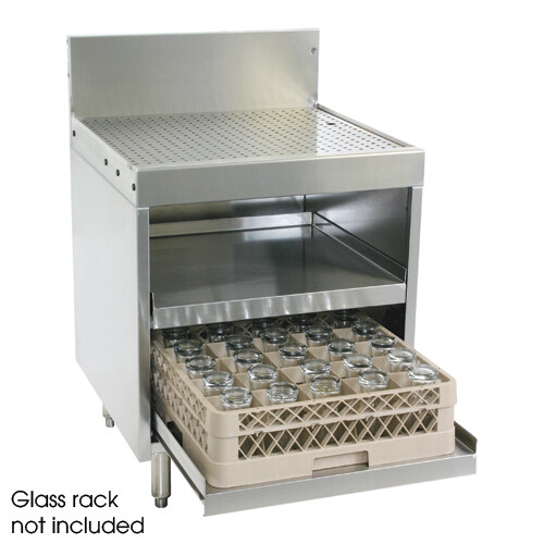 Glastender DBGR24RS 24" x 24" Drainboard/Glassrack w/Rollout Shelves | eBay