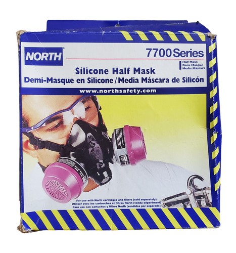 North 7700 Series Silicone Half Face Respirator (7700-30L) Size: Large ...