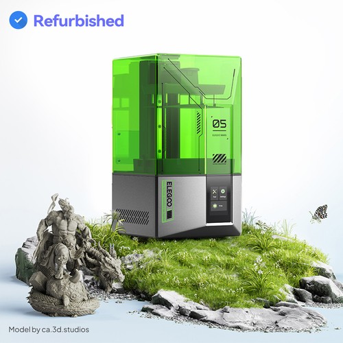 【Refurbished】ELEGOO Mars 5 4K Resin 3D Printer 150mm/h Automatic ...