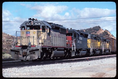 Original Rail Slide - UP Union Pacific 3628+ Cajon Pass CA 9-19-1989 | eBay