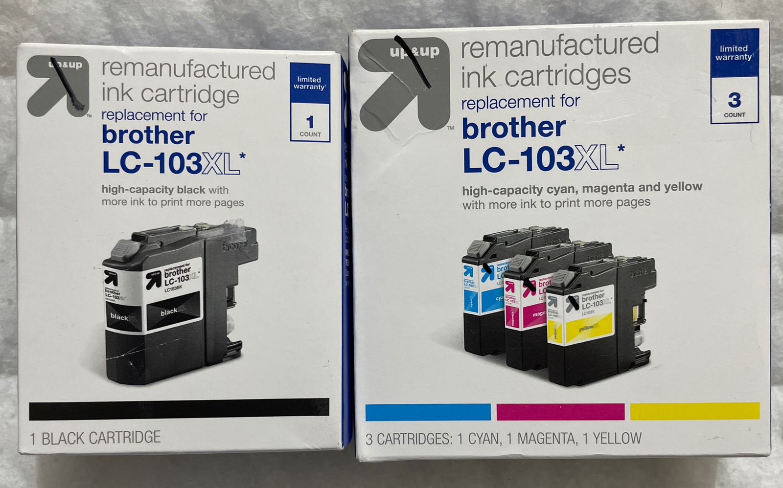 UP & UP For Brother LC103BK XL Black & Color Ink Set LC103CL XL Sealed ...
