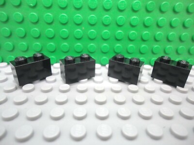 Lego 4 Black 1x2 brick block NEW | eBay