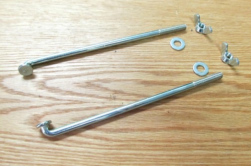 1957 Chevy Battery Retainer (hold down) Bolts with Wing Nuts and ...