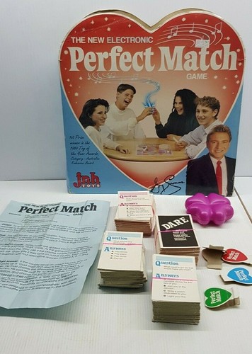 Electronic perfect match board game 1989 replacement parts lot cards ...