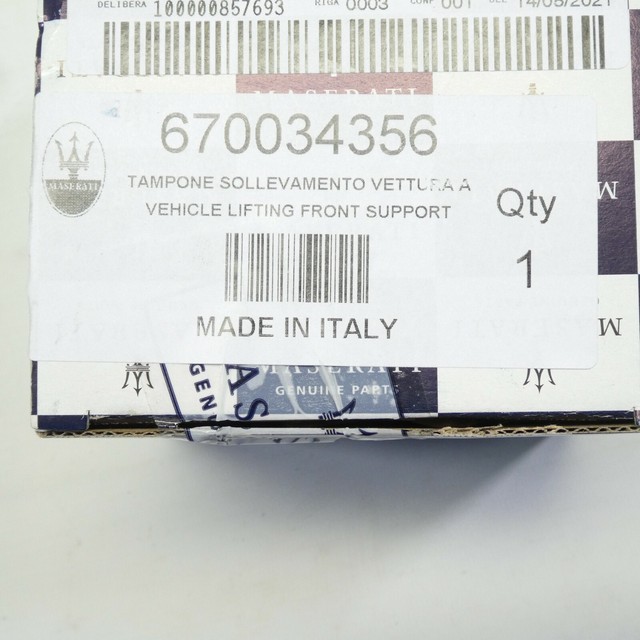 Maserati Ghibli Levante Quattroporte Front Jacking Pad OE 670034356 ...