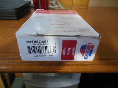 CARQUEST RMD/MKD451 Front Brake Pads | eBay