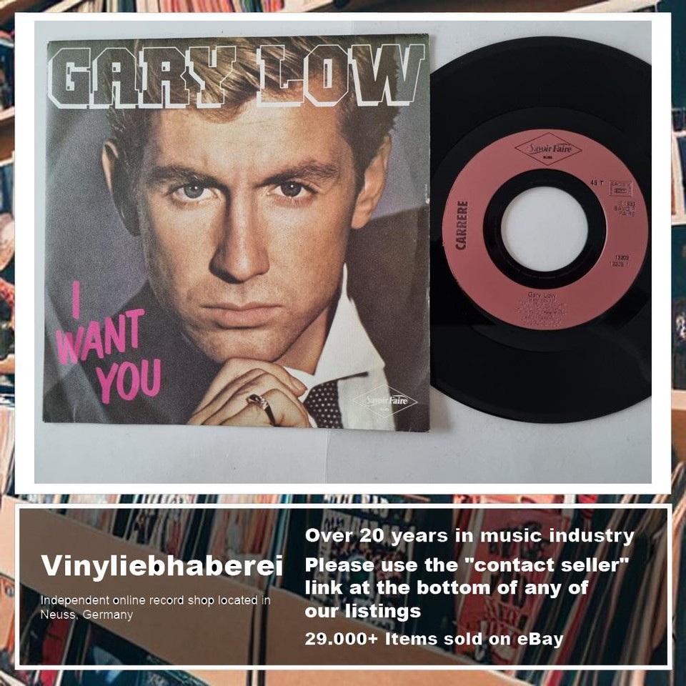 Gary Low - I Want You 7'' Vinyl France ITALO DISCO | eBay