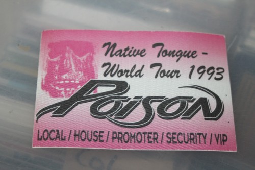 Poison - Unused Backstage Pass #1 - FREE POSTAGE - | eBay