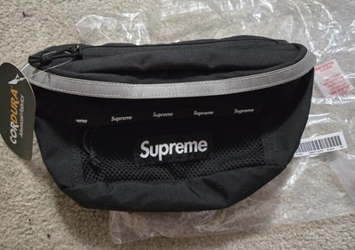 Mens Supreme FW24 Black 3M Waist Bag (NWT) Cordura w/ Sticker | eBay