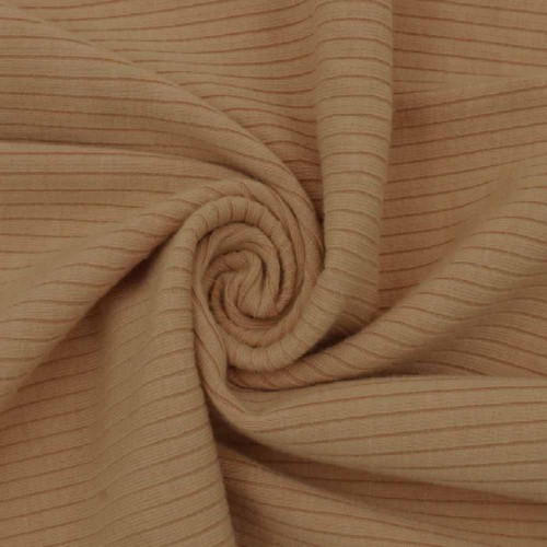 Solid Color 4x2 Rib Knit Poly Rayon Spandex Fabric, Toast 2 Yards | eBay