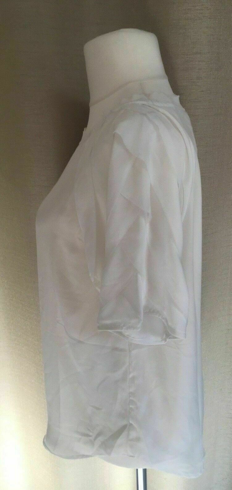 Festliche elegante ICHI Chiffon Bluse weiß Größe M NEU | eBay.de